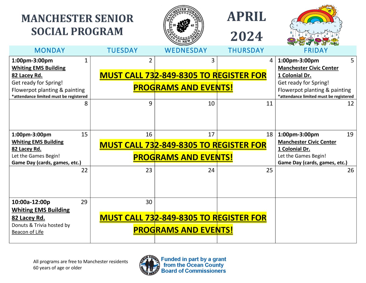 Senior Services – Manchester Township