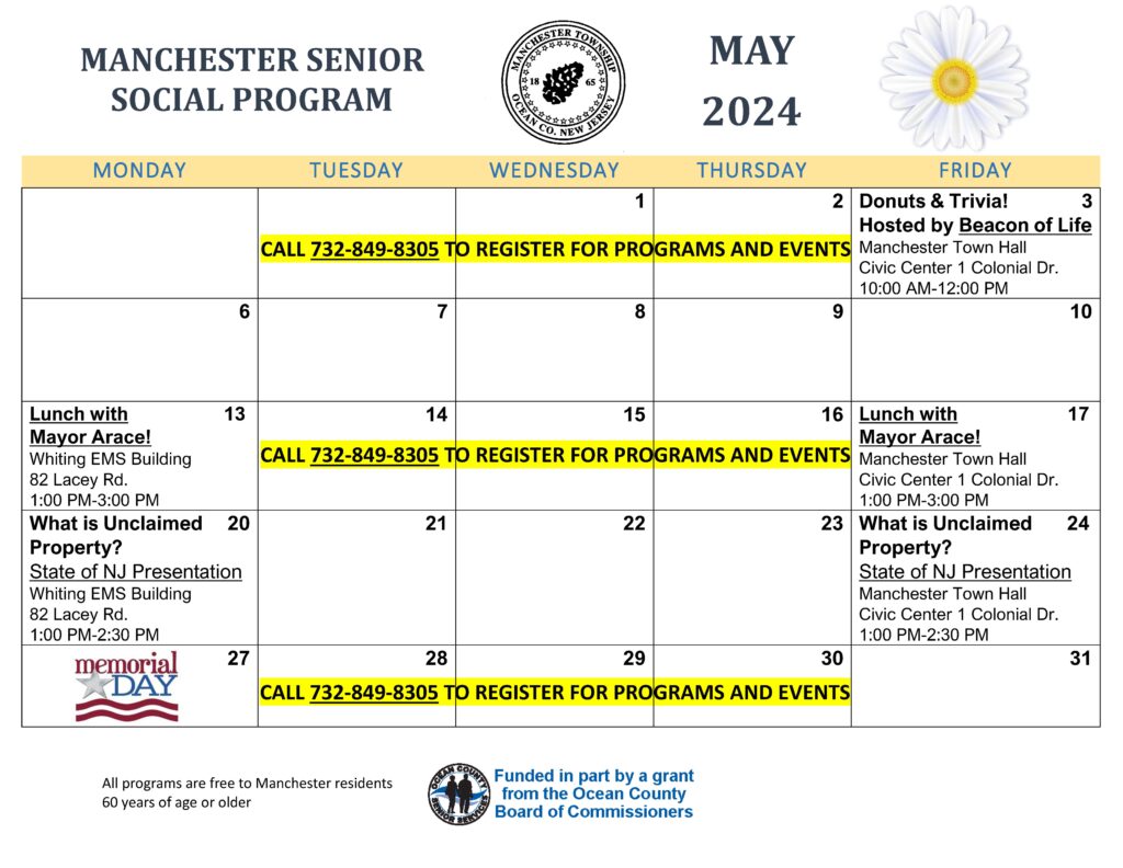 Senior Services – Manchester Township