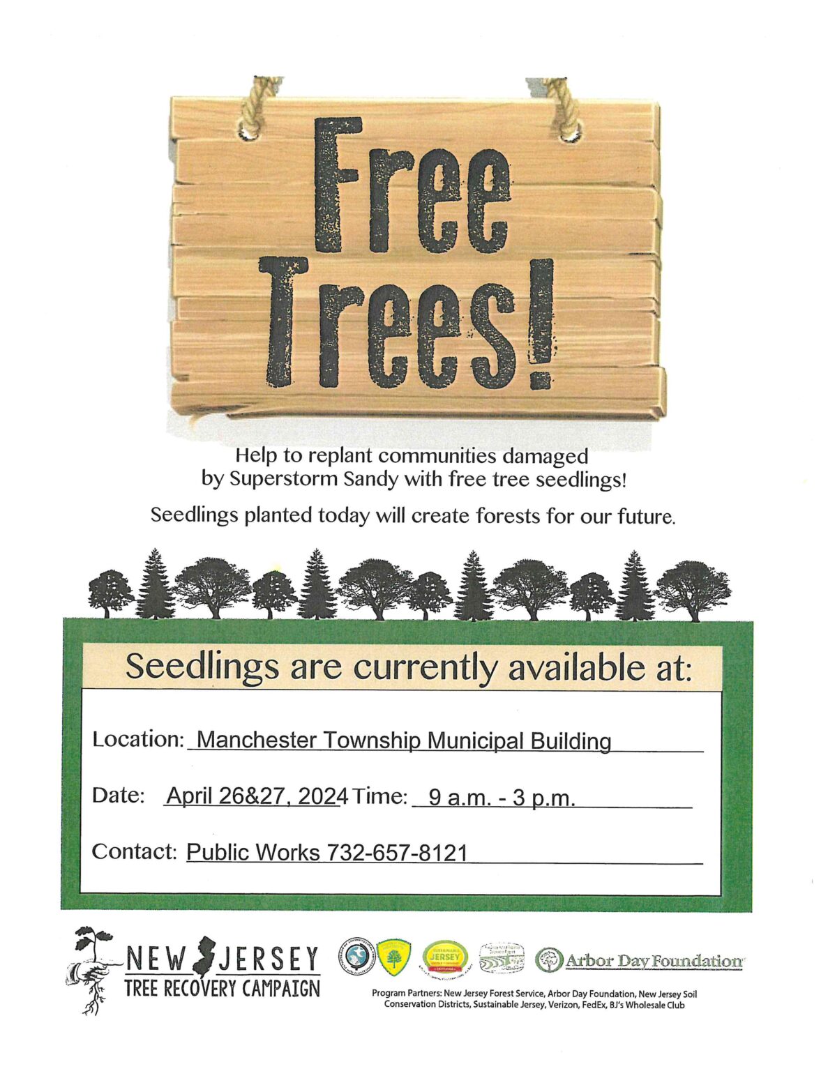 Free Trees Available April 26th & 27th – Manchester Township